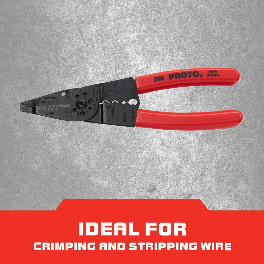 Proto - Wire Stripper: 22 AWG to 10 AWG Max Capacity | MSC Direct