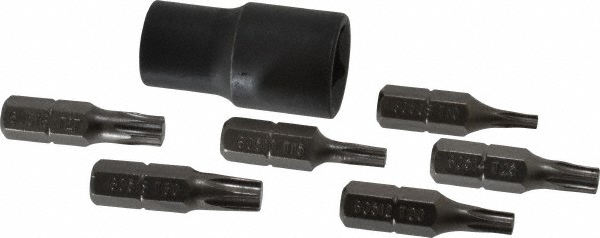 Proto - 7 Pc 3/8" Drive Torx Screwdriver Bit Set - 84978410 - MSC ...