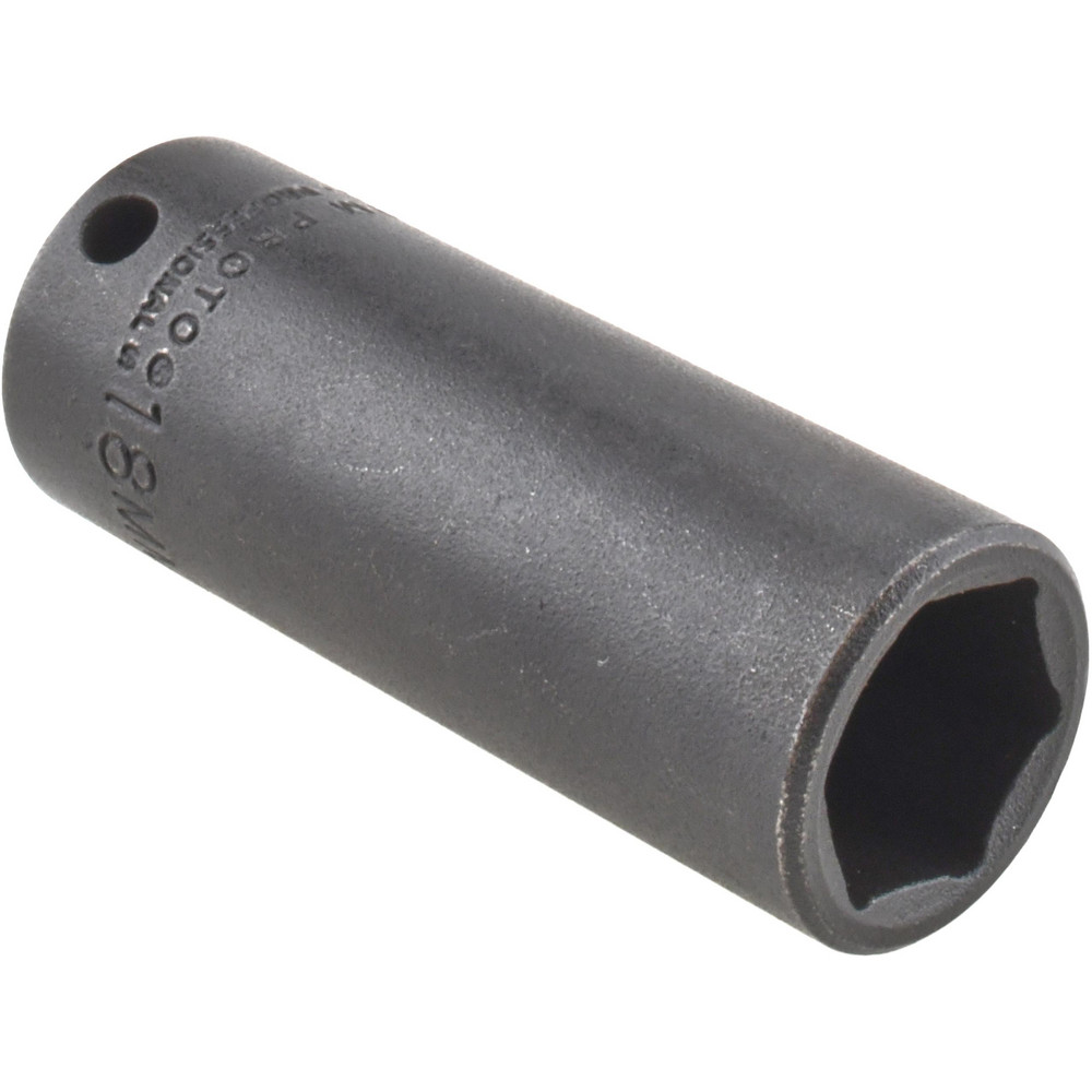 Proto - Impact Socket: 3/8" Drive, 18 mm Socket, Hex Drive | MSC Direct