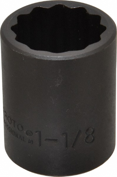 Proto - 1/2" Drive 1-1/8" Standard Impact Socket - 85034627 - MSC ...