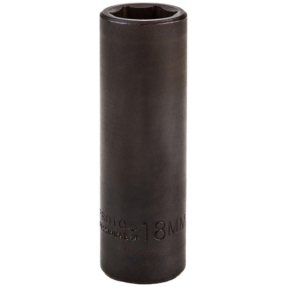 Proto - Impact Socket: 1/2" Drive, 18 mm Socket, Hex Drive | MSC Direct