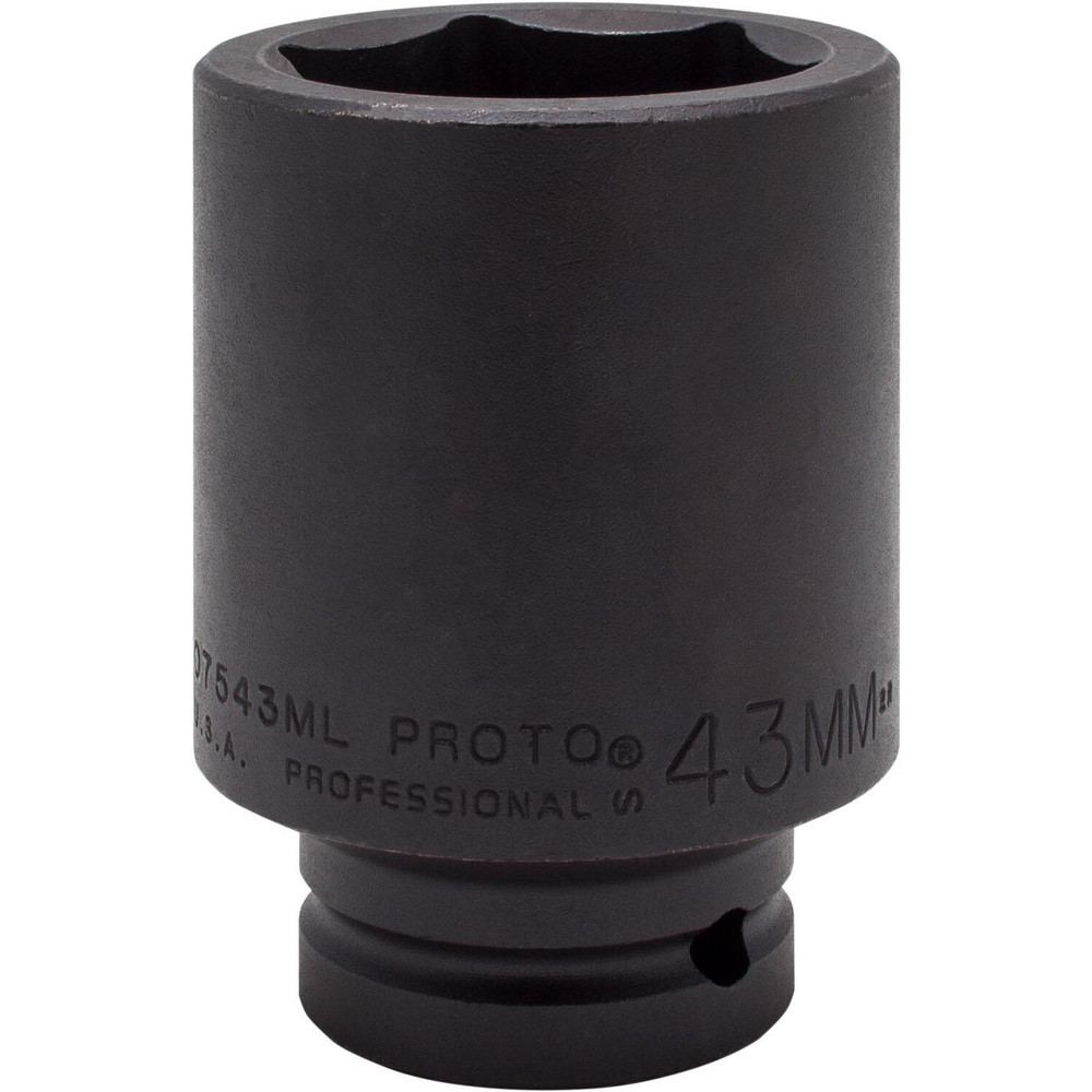 Proto - Impact Socket: 3/4" Drive, 43 mm Socket, Hex Drive | MSC Direct