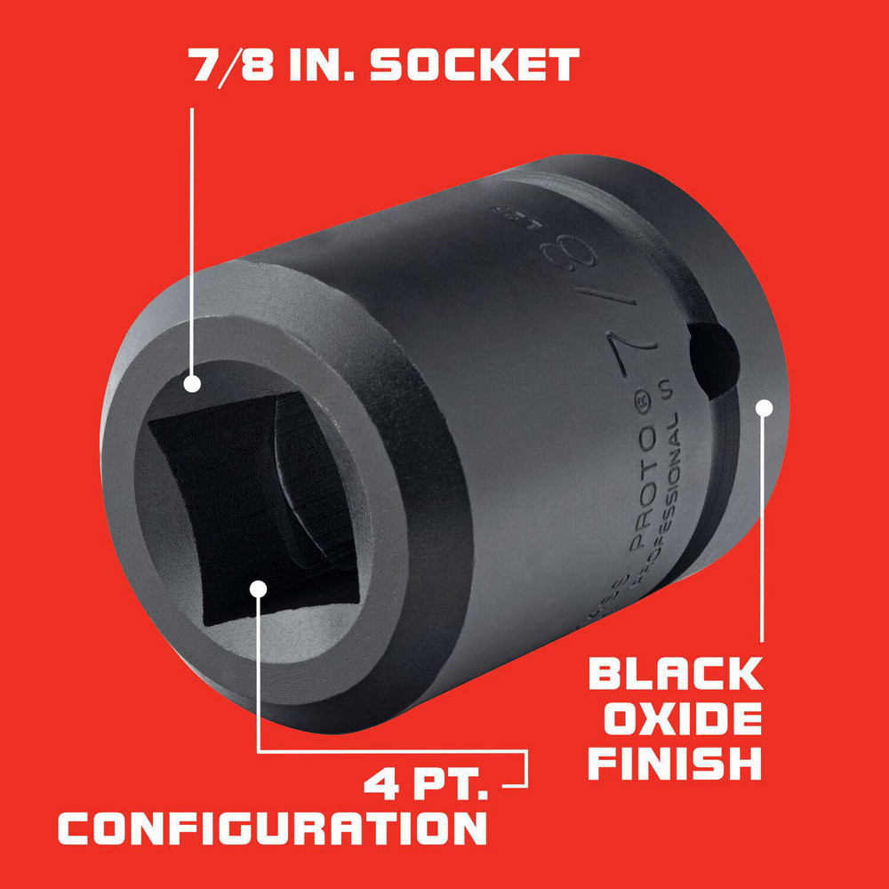 Proto - Impact Socket: 1" Drive, 7/8" Socket | MSC Direct