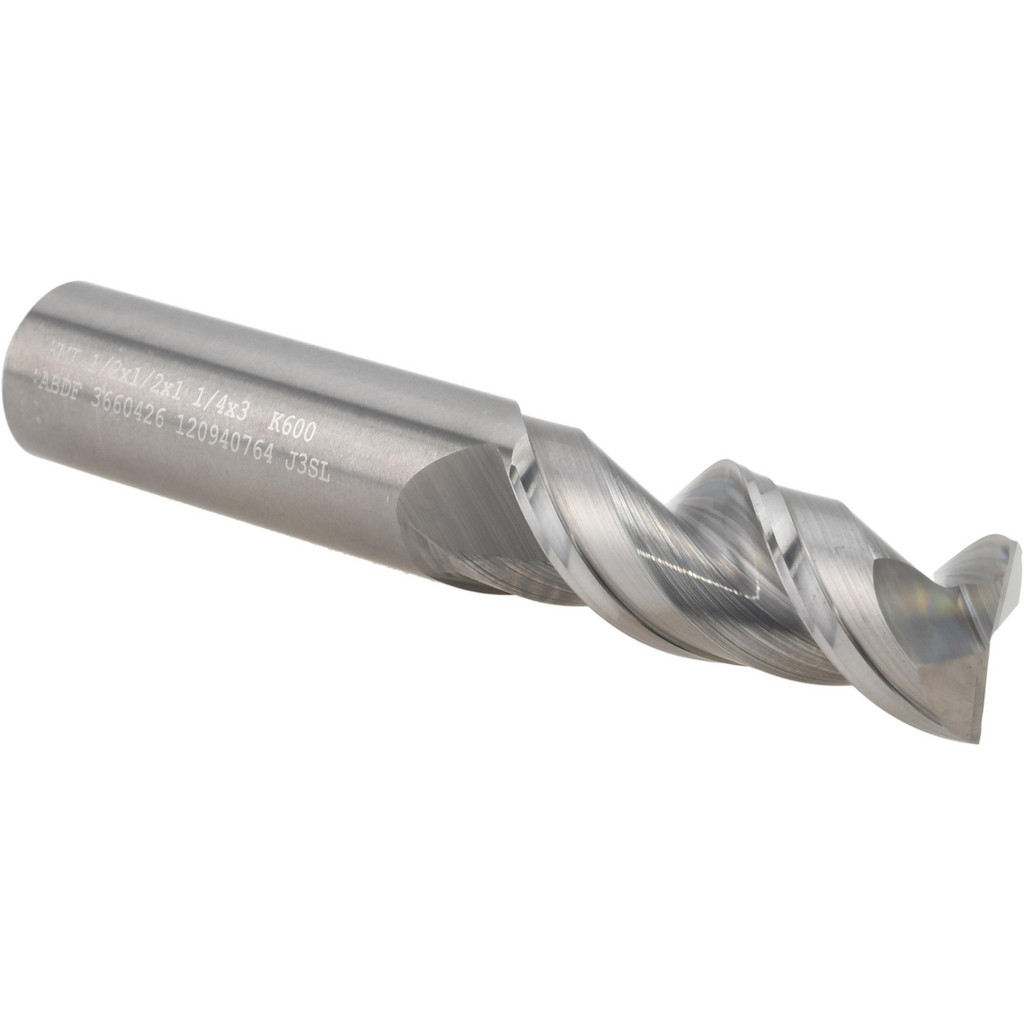 Kennametal - Roughing & Finishing End Mill: 1/2" Dia, 2 Flute, 0.0000 ...