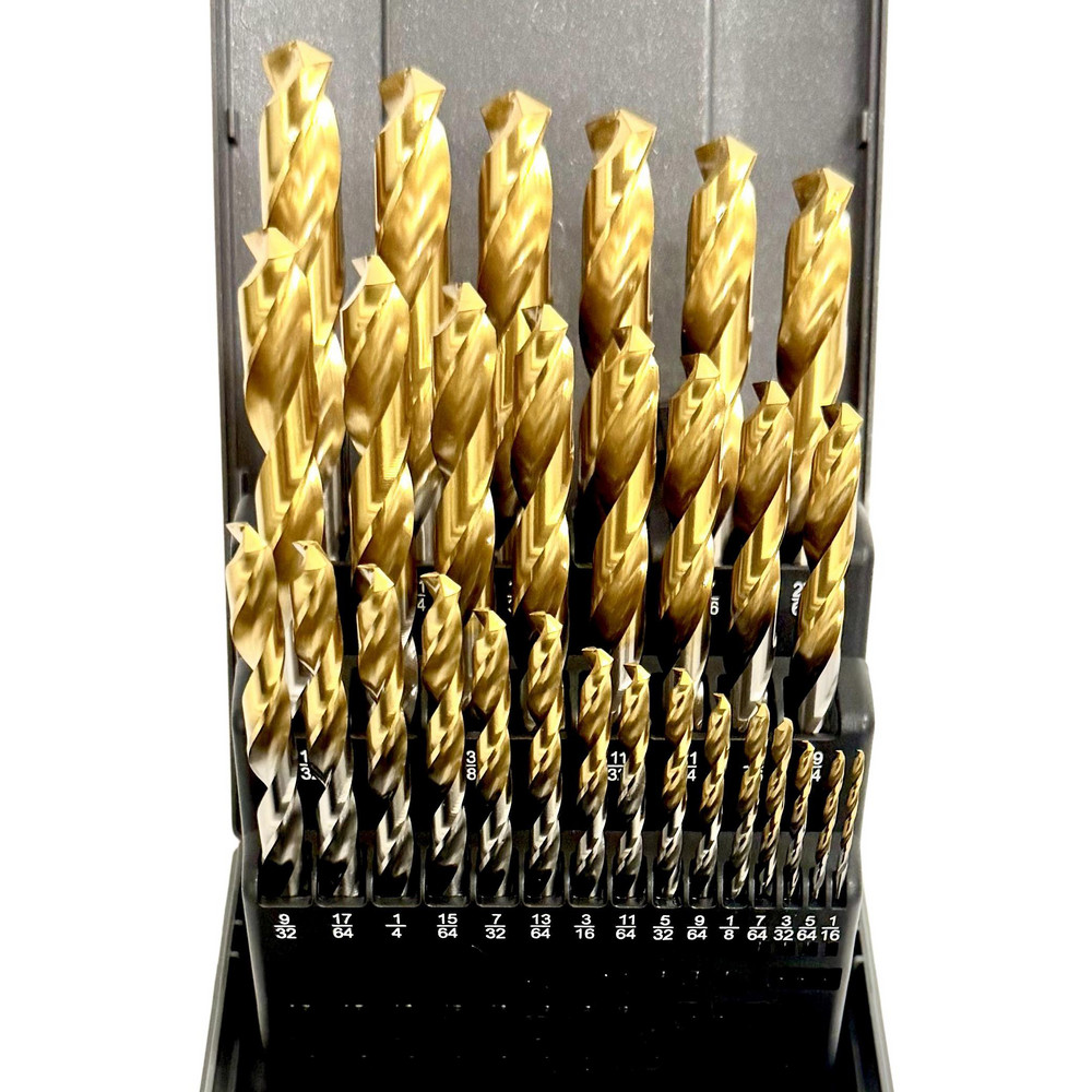 YG-1 - Drill Bit Set: Jobber Length Drill Bits, 29 Pc, 135 deg, High ...
