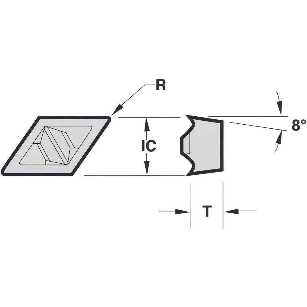 Tool-Flo - Profiling Insert: DPGR432 C25, 1/2" Inscribed Circle | MSC ...