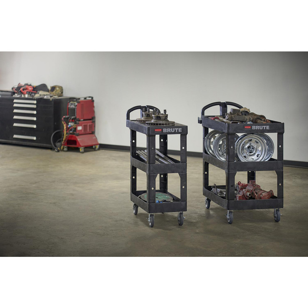 Rubbermaid - Heavy-Duty Ergonomic Utility Cart: 44" Long, 25-1/4" Wide ...
