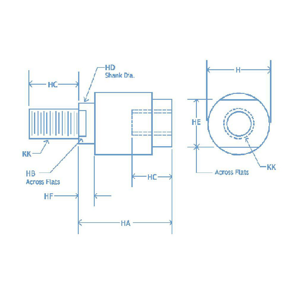 Made in USA - Air Cylinder Self-Aligning Rod Coupler: 7/16-20 Thread ...