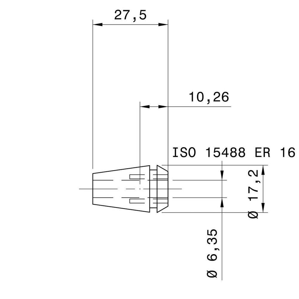 Rego-Fix - ER Collet: ER16, 1/4" Collet Size, Coolant | MSC Direct