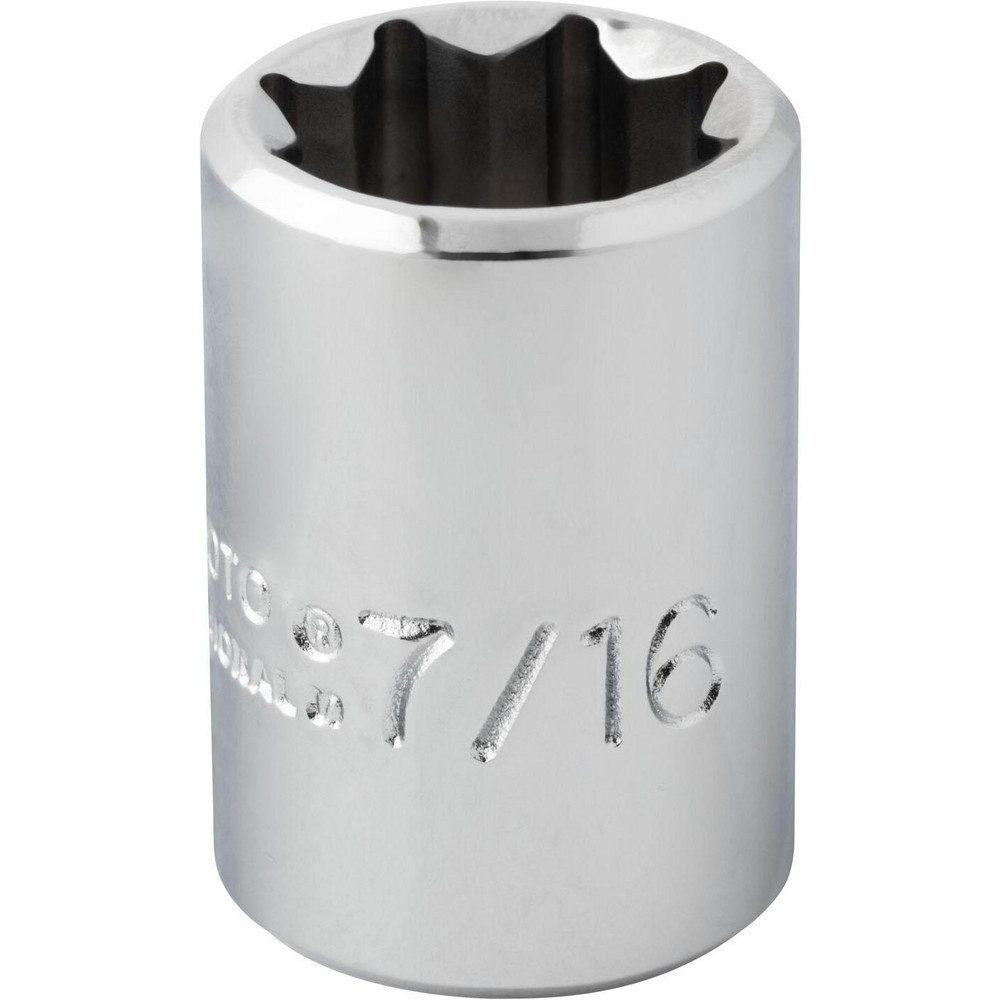 Proto - Standard Hand Socket: 3/8" Drive, 7/16" Socket, 8-Point | MSC ...