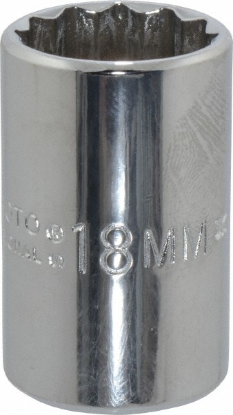 Proto - Hand Socket: 18 mm Socket, 12-Point - 39933080 - MSC Industrial ...