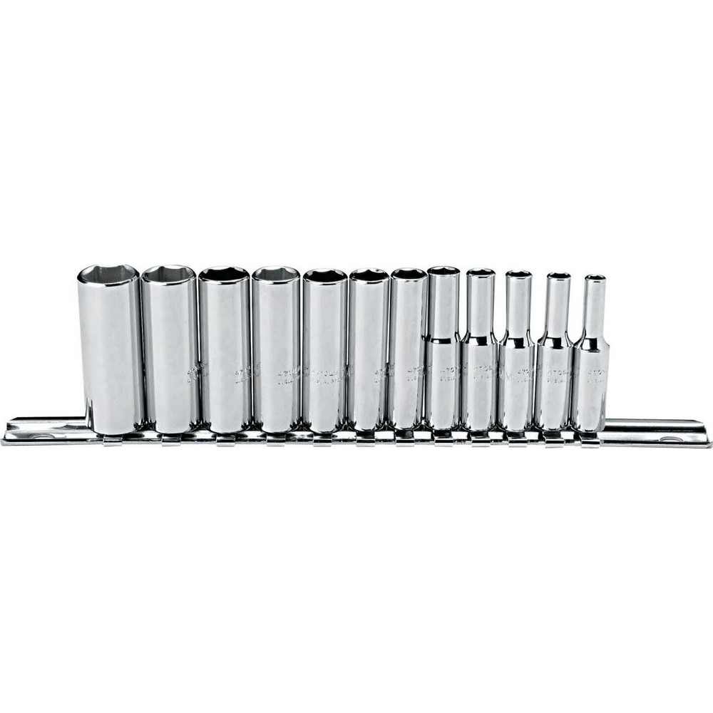 Proto - Deep Socket Set: 12 Pc, 1/4" Drive, 4.00 to 14.00" Socket | MSC ...