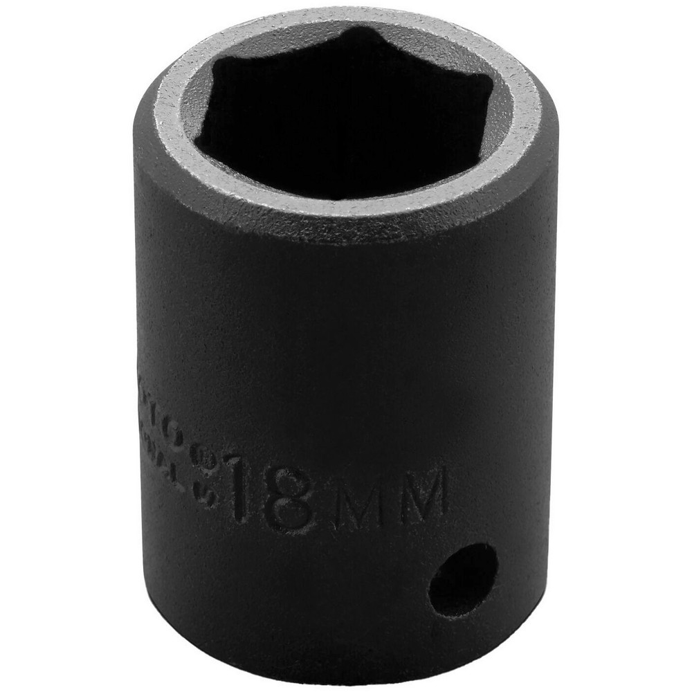 Proto - Impact Socket: 1/2" Drive, 18 mm Socket, Hex Drive | MSC Direct