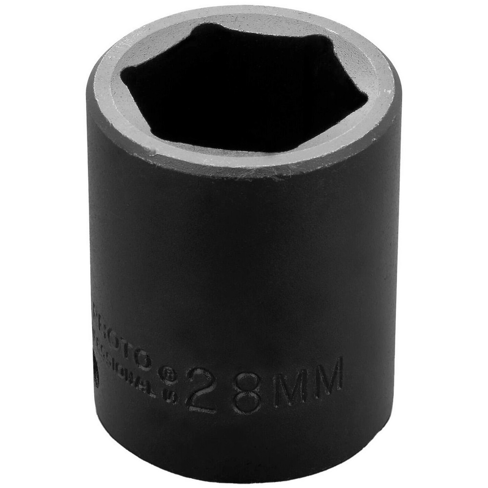 Proto - Impact Socket: 1/2" Drive, 28 mm Socket, Hex Drive | MSC Direct
