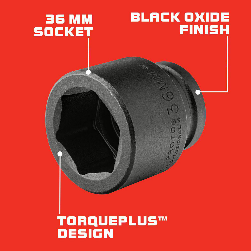Proto - Impact Socket: 3/4" Drive, 36 mm Socket, Hex Drive | MSC Direct