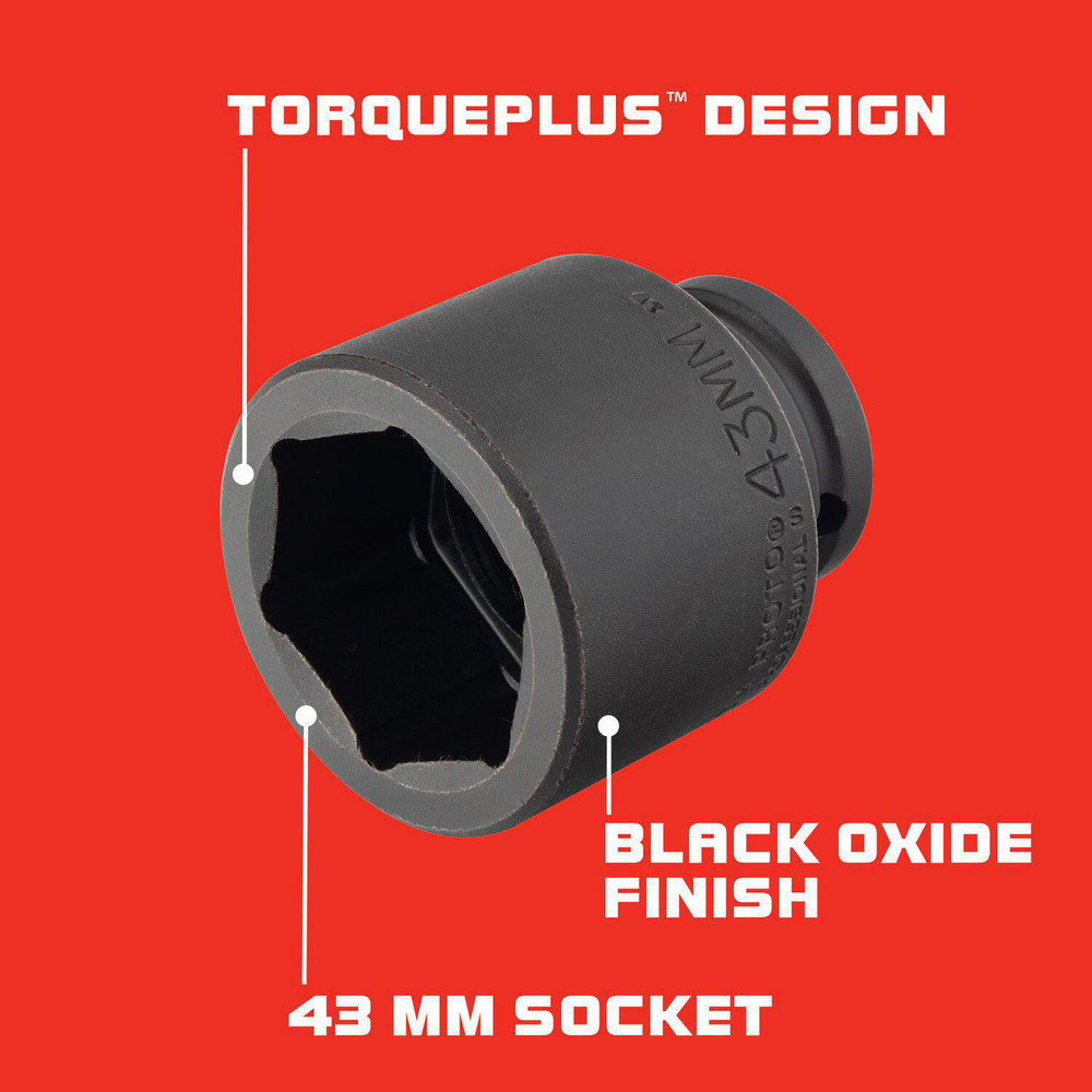 Proto - Impact Socket: 3/4" Drive, 43 mm Socket, Hex Drive | MSC Direct