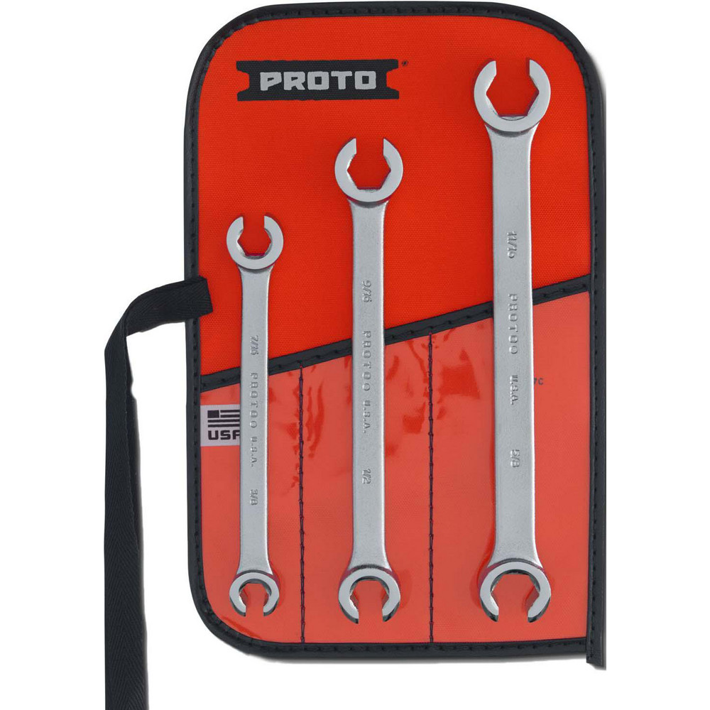 Proto - Flare Nut Wrench Set: 3 Pc, 3/8 in x 7/16 in - 5/8 in x 11/16 in Wrench | MSC Direct