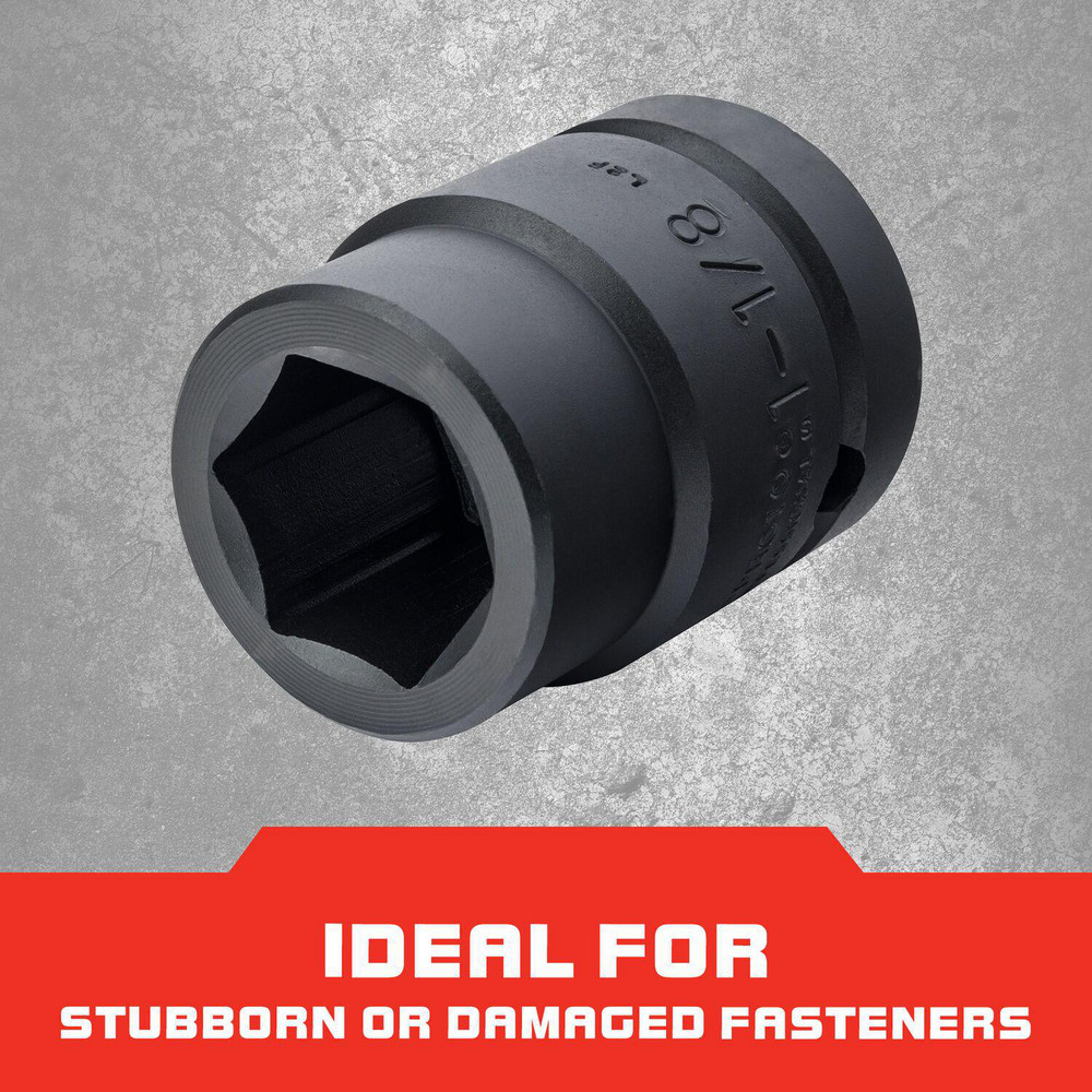 Proto - Impact Socket: 1" Drive, 1-1/8" Socket, Hex Drive | MSC Direct