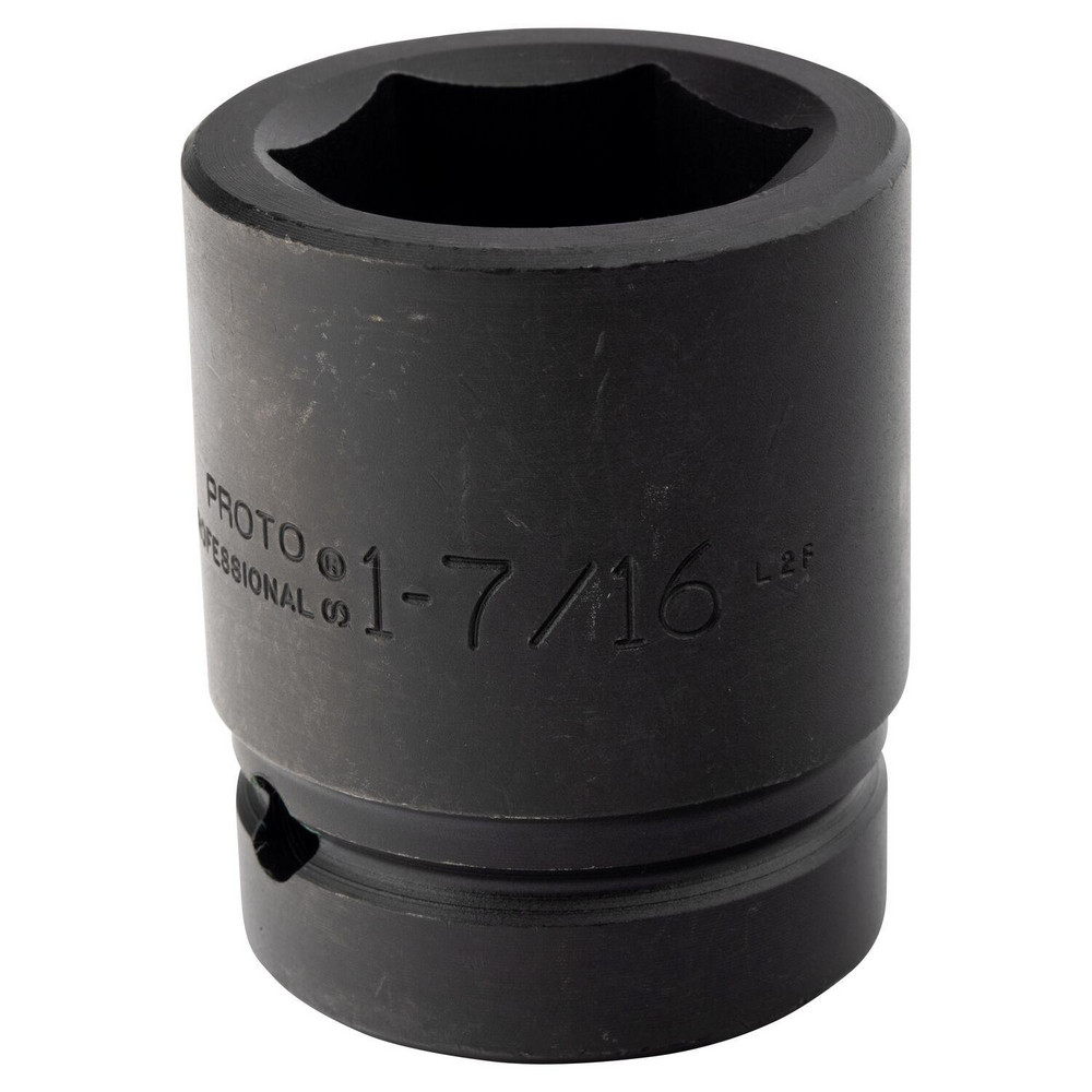 Proto - Impact Socket: 1" Drive, 1-7/16" Socket, Hex Drive | MSC Direct