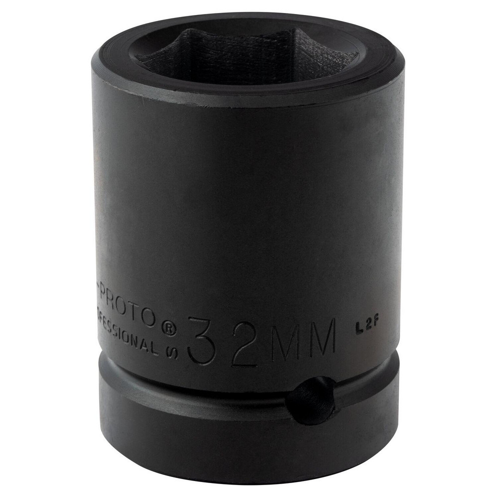 Proto - Impact Socket: 1" Drive, 32 mm Socket, Hex Drive | MSC Direct