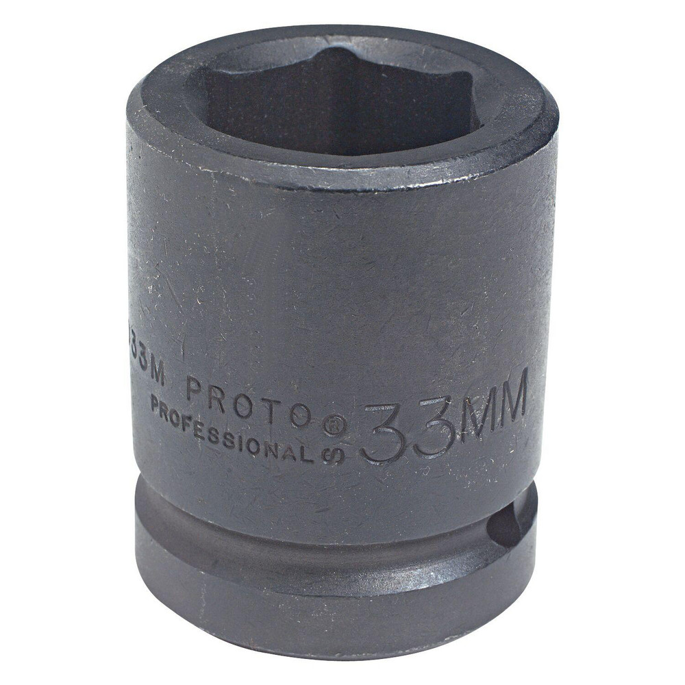 Proto - Impact Socket: 1" Drive, 33 mm Socket, Hex Drive | MSC Direct