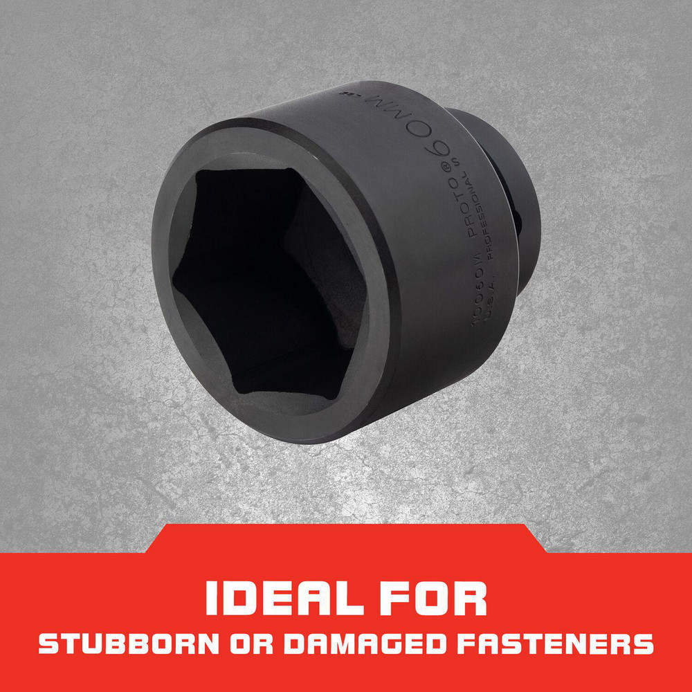 Proto - Impact Socket: 1" Drive, 60 mm Socket, Hex Drive | MSC Direct