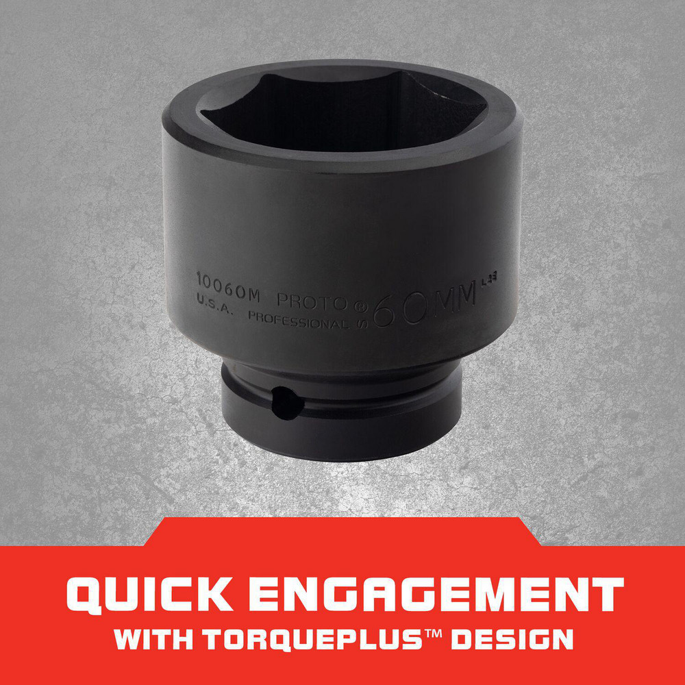 Proto - Impact Socket: 1" Drive, 60 mm Socket, Hex Drive | MSC Direct