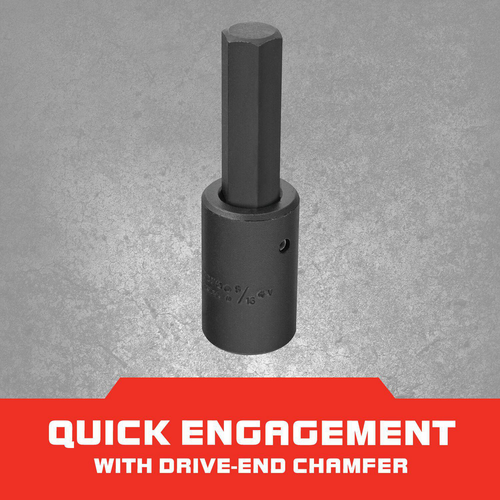 Proto - 1/2" Drive, 9/16" Impact Hex Bit Socket | MSC Direct