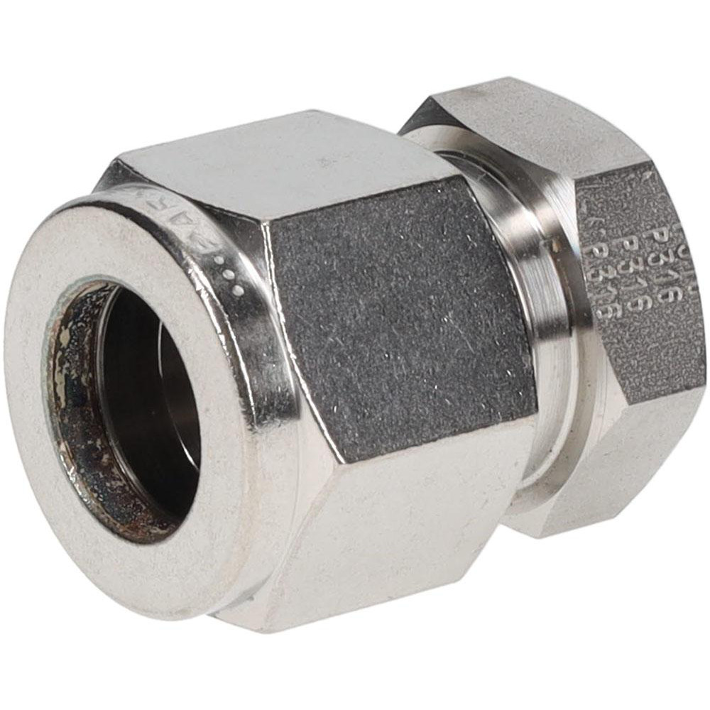 Parker - Compression Tube End Cap: 1/2-14, 1/2" Tube OD, Compression ...