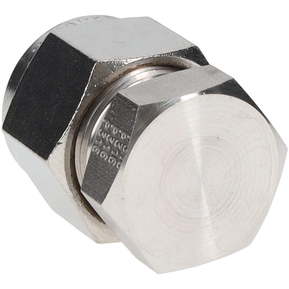 Parker - Compression Tube End Cap: 1/2-14, 1/2" Tube OD, Compression ...
