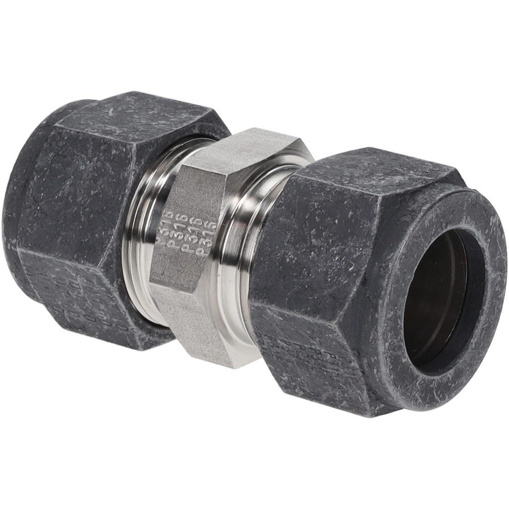 Parker - Compression Tube Union: 5/8-24, 5/8" Tube OD, Compression x ...