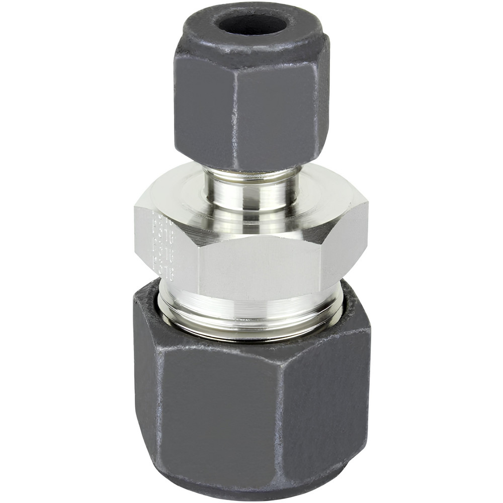 Parker - Compression Tube Union: 3/16 x 1/8" Tube OD, Compression x ...