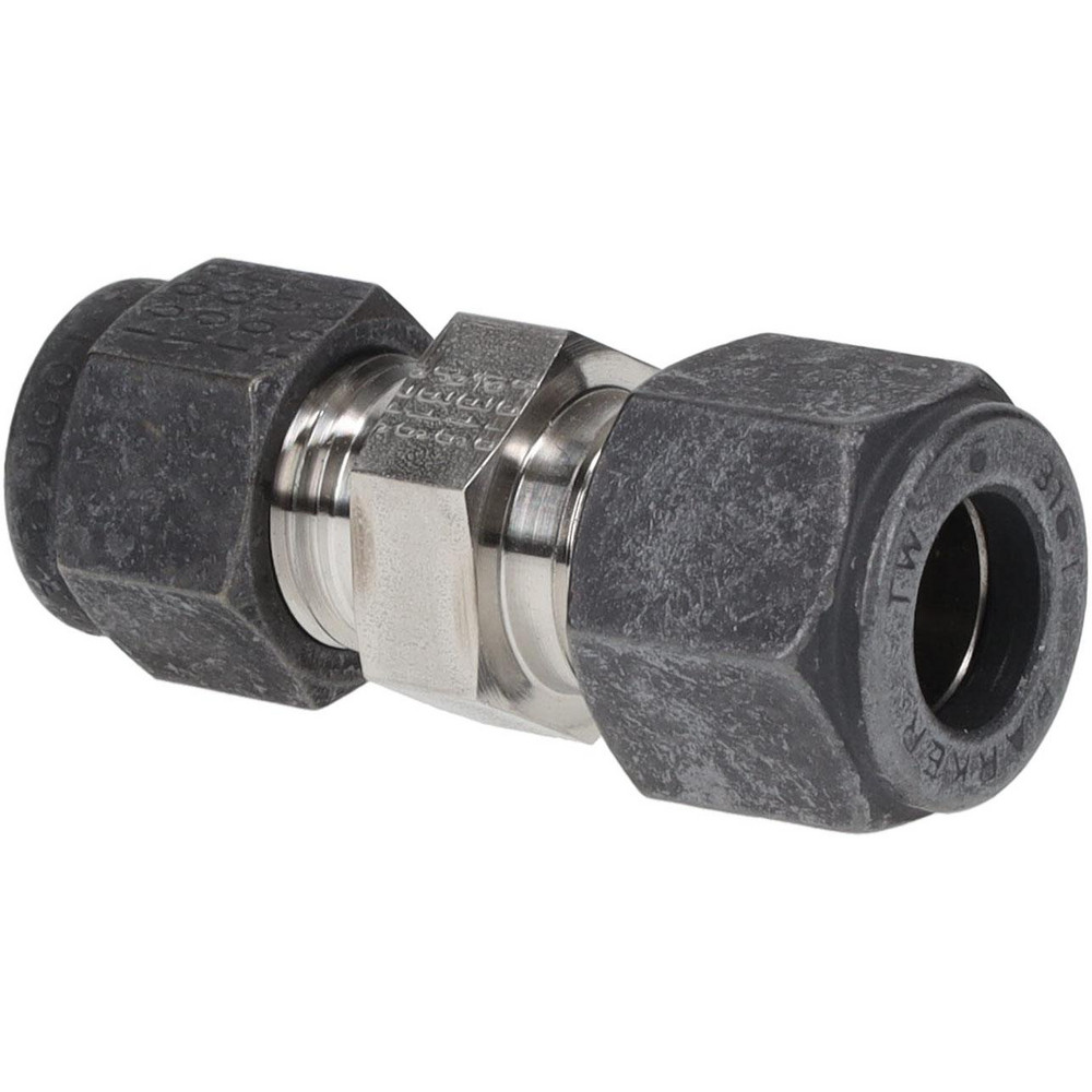 Parker - Compression Tube Union: 3/8 x 5/16" Tube OD, Compression x ...