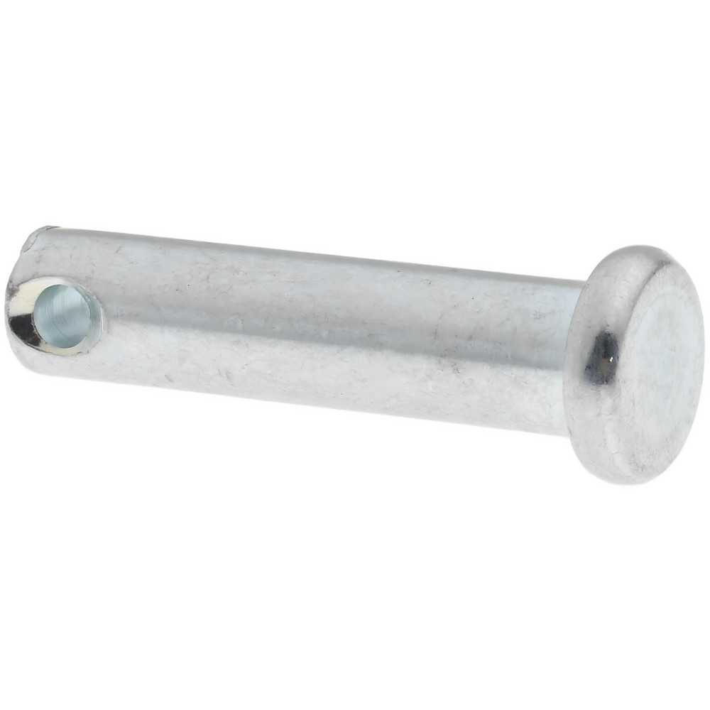 1/4" Pin Diam, 1" OAL, Standard Clevis Pin - 3/32" Hole, 29/32" Usable ...