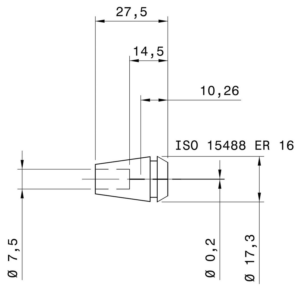 Rego-Fix - ER Collet: ER16, 0.05 mm Collet Size, Coolant | MSC Direct