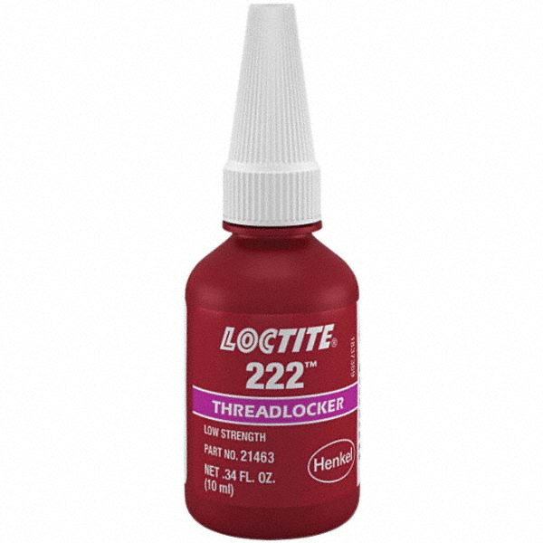 Loctite - Threadlocker: Purple, Liquid, 10 mL, Bottle | MSC Direct