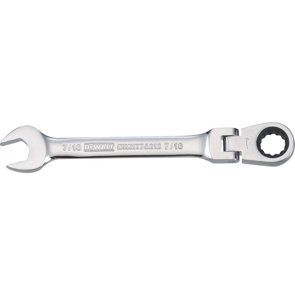 DeWALT - Combination Wrench: 7/16" Head Size, 15 deg Offset | MSC Direct