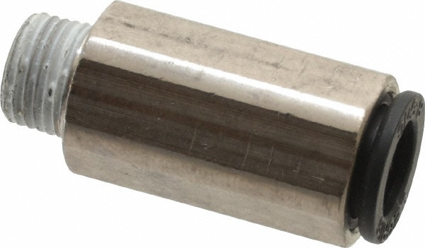 Legris - 8mm Outside Diam, 1/8 BSPT, Nickel Plated Brass Push-to ...