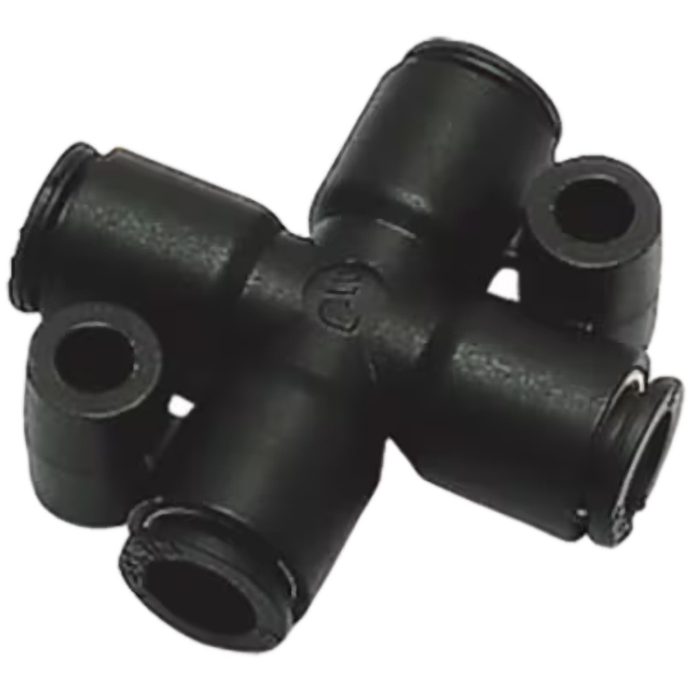 Legris - Push-to-Connect Tube x Tube Fitting: Cross, 1/4" OD | MSC Direct