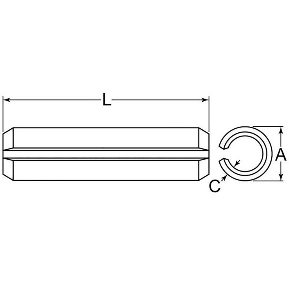 Value Collection - Spring Pins: Pin Type: Slotted; Pin Diameter ...