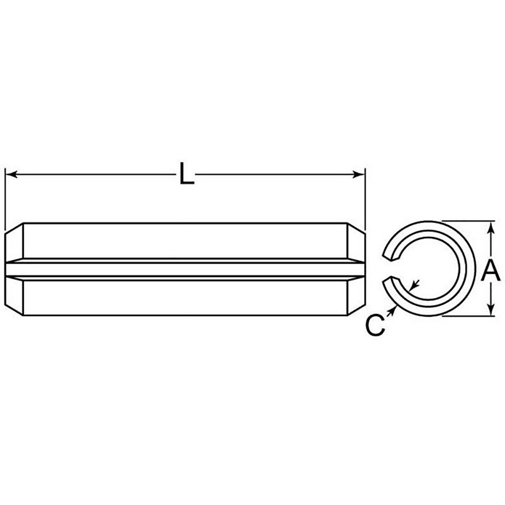 Value Collection - Spring Pins: Pin Type: Slotted; Pin Diameter ...