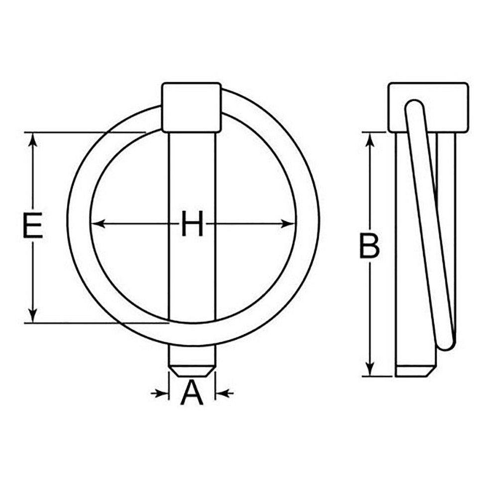 Value Collection - Lynch Pins: Pin Diameter: 0.2500; Usable Length: 1. ...