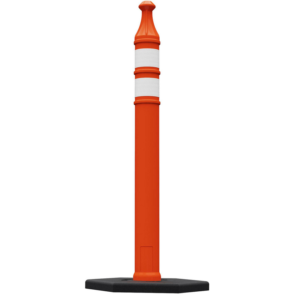 Plasticade - Trim Line Channelizer: 42" High, Reflective Bands, Base ...