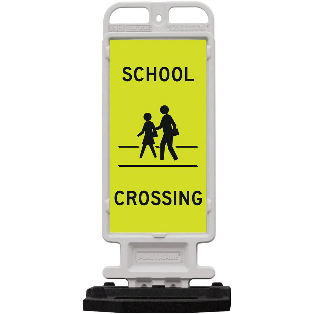 Plasticade - Pedestrian Crossing Sign: A-Frame, STOP, STOP FOR ...