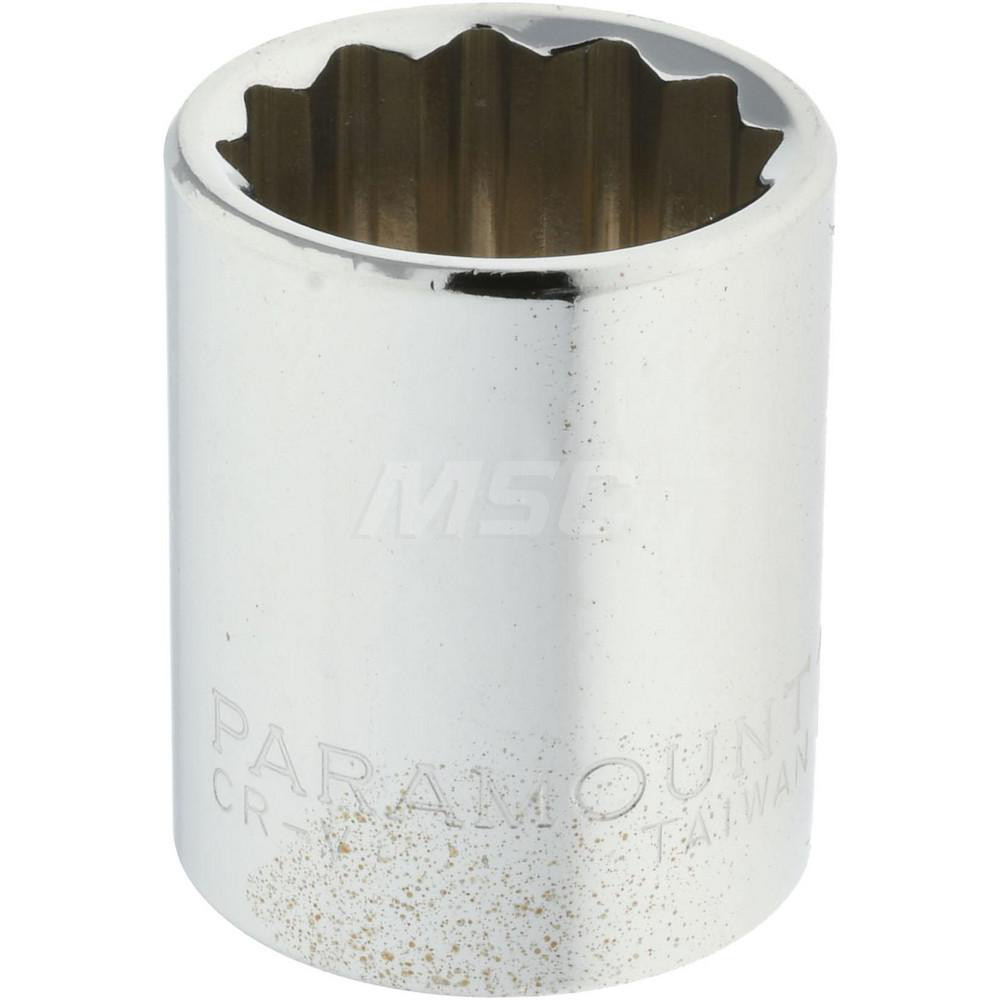 Paramount - Standard Hand Socket: 3/8" Drive, 18.00 mm Socket, 12-Point ...