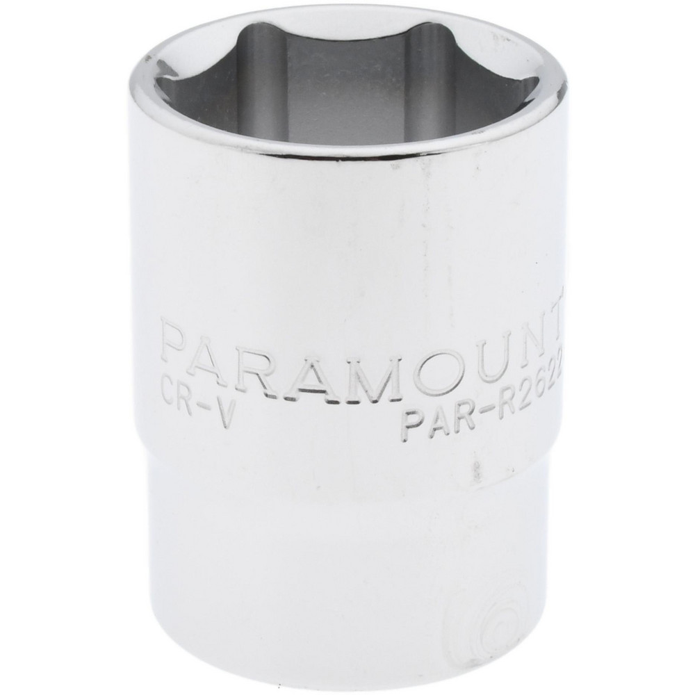 Paramount - Standard Hand Socket: 1/2" Drive, 22 mm Socket, 6-Point ...