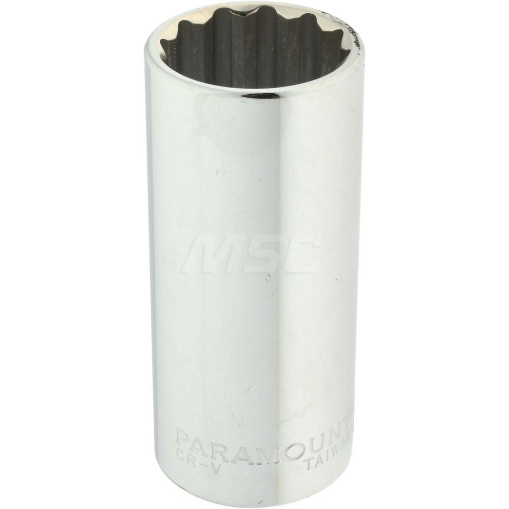 Paramount - Deep Hand Socket: 1/2" Drive, 25.00 mm Socket, 12-Point ...