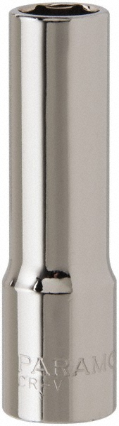 Deep Hand Socket: 13 mm Socket, 6-Point - Chrome-Plated