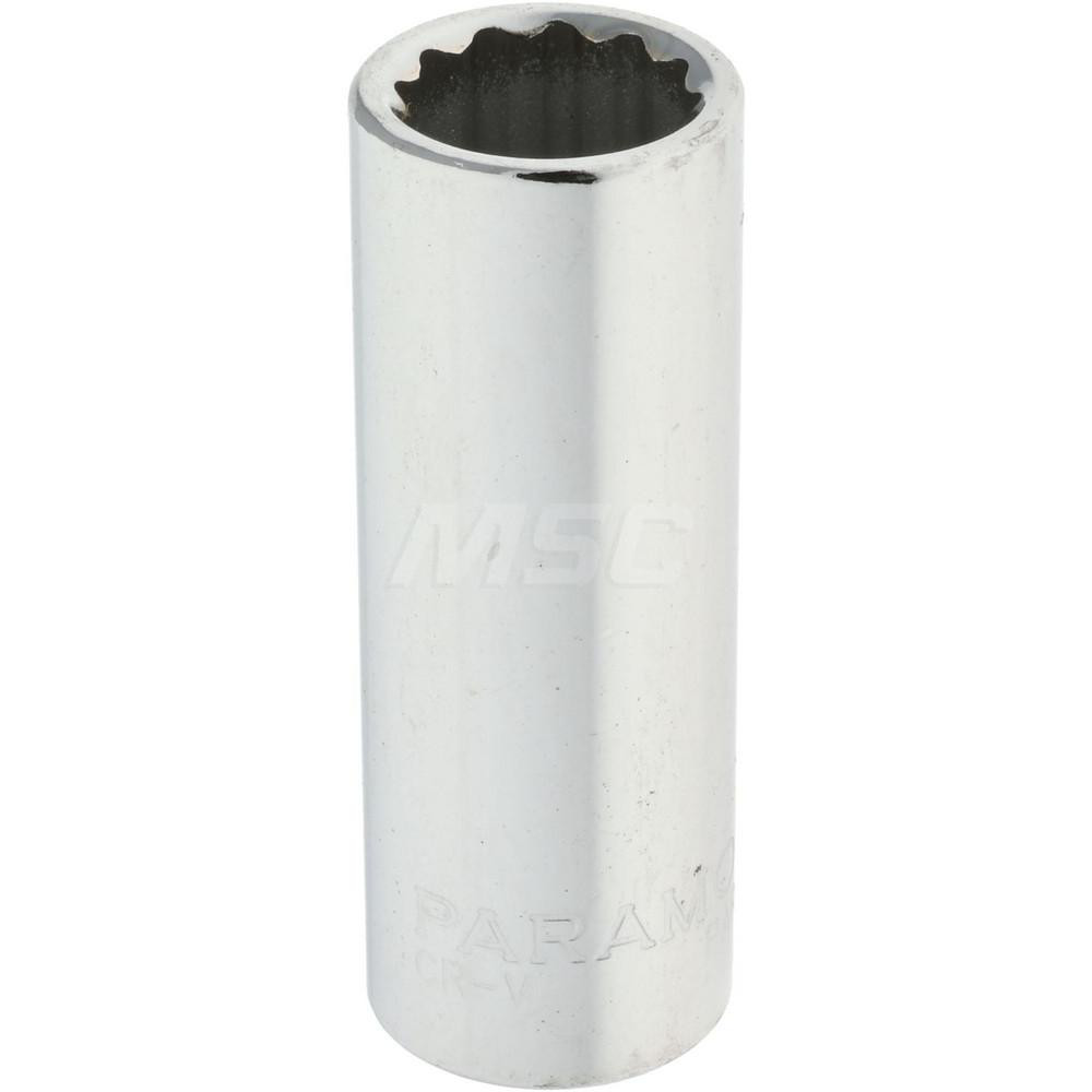 Paramount - Deep Hand Socket: 3/8" Drive, 7/16" Socket, 12-Point | MSC ...