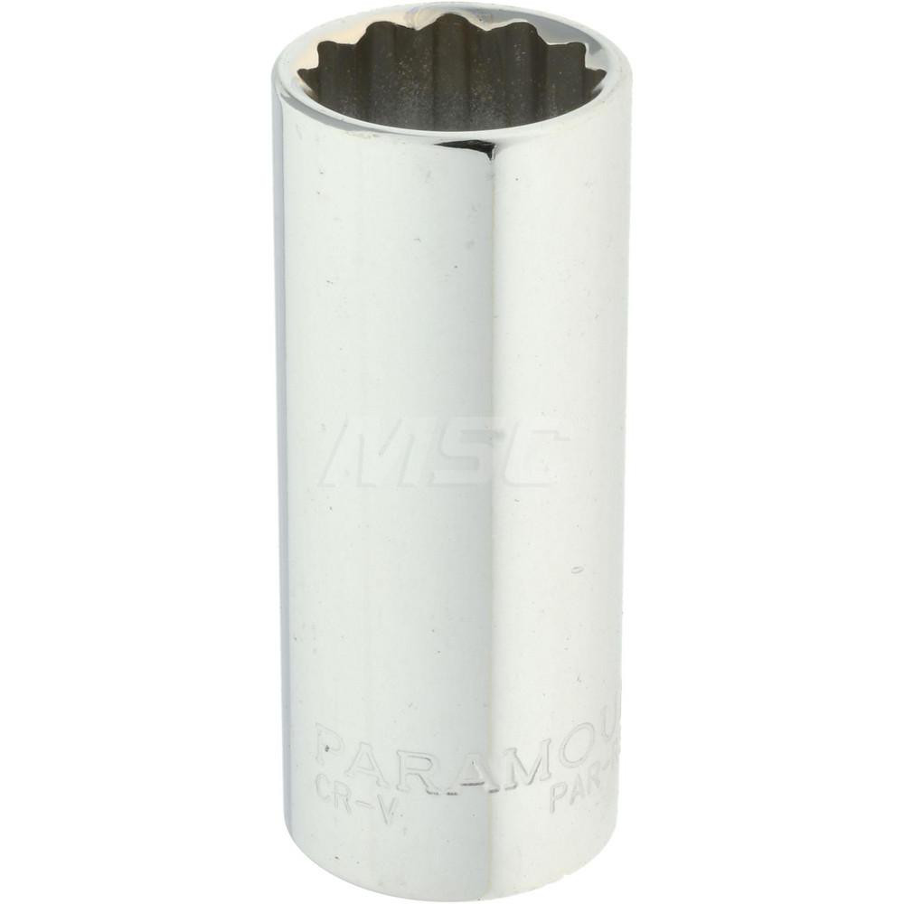 Paramount - Deep Hand Socket: 3/8" Drive, 9/16" Socket, 12-Point | MSC ...